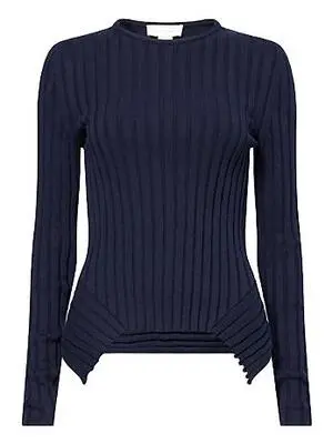 Stella McCartney Textured Cotton Knit Top - Ink