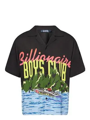 BILLIONAIRE BOYS CLUB Horizon Camp-collar Woven Shirt - Multi