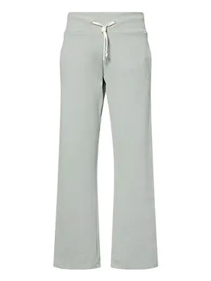 ADANOLA Ribbed Waist Straight-leg Cotton-jersey Jogging Bottoms - Cloud Blue