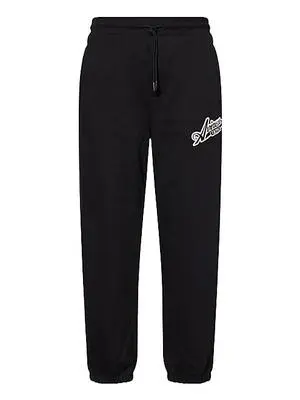 AVIREX Appliqué-script Cotton Jogging Bottoms S