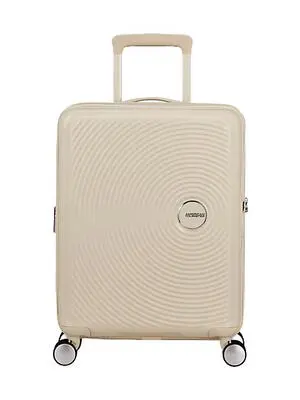 AMERICAN TOURISTER Soundbox Cabin 4-wheel Expandable Suitcase 55cm - Coconut Sand