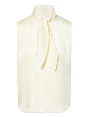 Stella McCartney Tie-neck Sleeveless Top - Buttermilk