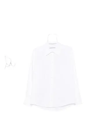 Alexander Wang Necklace Oversized Button Down Shirt - White