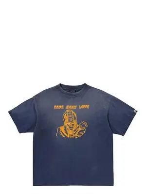 A BATHING APE X Saint Mxxxxxx General Tee Shirt - Navy Blue