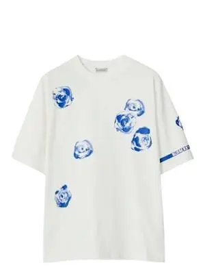 Burberry Rose Cotton T-shirt - White