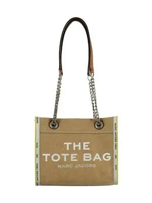 Marc Jacobs The Small Denim Chain Tote Bag - Beige