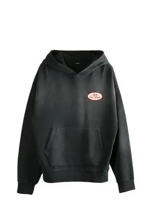 Amiri Station Patch Oversized Hoodie - Black