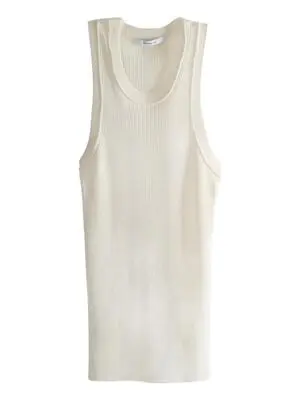 Givenchy Ribbed Tank Top - Ivory
