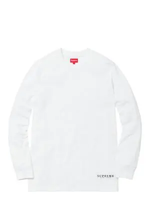 Supreme Department Long Sleeve Tee Shirt - White