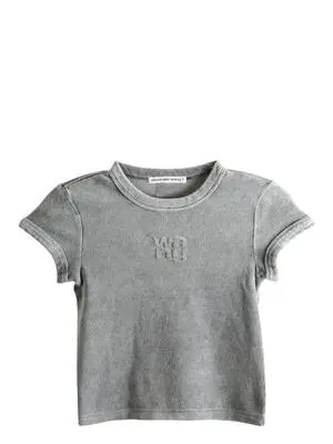 Alexander Wang Baby Ringer Tee Shirt - Washed Alloy