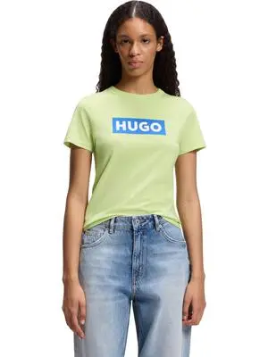 Hugo Slim-fit T-shirt With Logo - Green