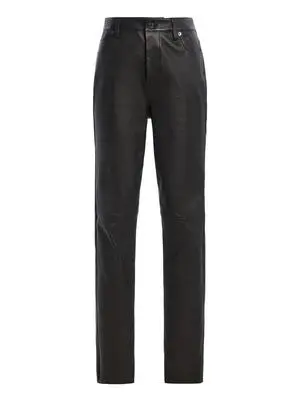Simkhai Rae High-rise Leather Pants - Black