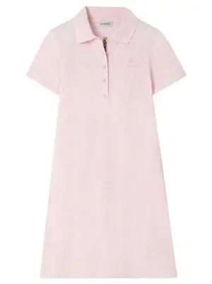 Burberry Cotton Polo Shirt Dress - Mallow Pink