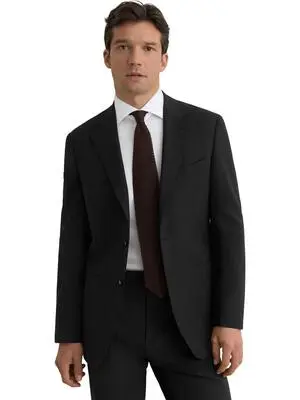 REISS Promise Wool-blend Single-breasted Suit Classic-fit Blazer - Black