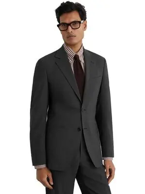 REISS Promise Wool-blend Single-breasted Suit Classic-fit Blazer - Grey