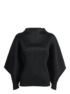 Issey Miyake Skyline High-neck Top - Black