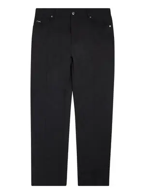Emporio Armani Cotton Cargo Trousers - Black