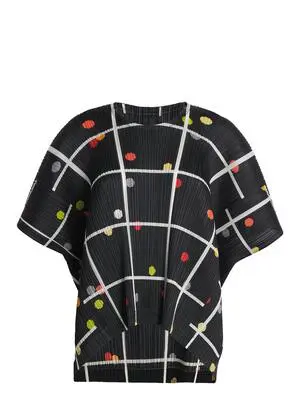 ISSEY MIYAKE Pleats Please Issey Miyake Crossing Dots Top