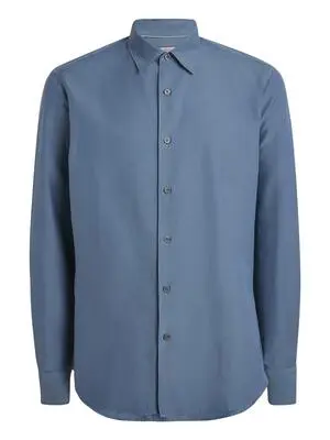 Canali Cotton-silk Shirt - Blue