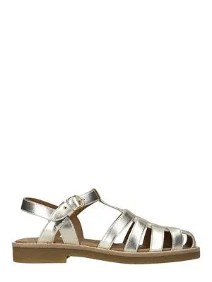 GOLDEN GOOSE Leather Maxime Sandals - Gold