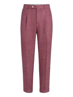 BRUNELLO CUCINELLI Tailored Wool-Blend Hopsack Trousers