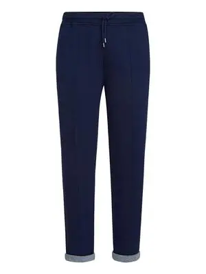 Brunello Cucinelli Cotton-blend French Terry Sweatpants - Blue