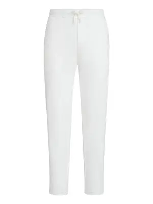 Brunello Cucinelli Cotton-blend French Terry Sweatpants - White