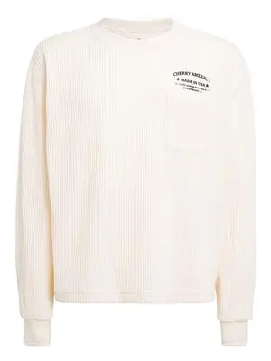 CHERRY LOS ANGELES Waffle Knit Ranch Long-sleeve T-shirt - Beige