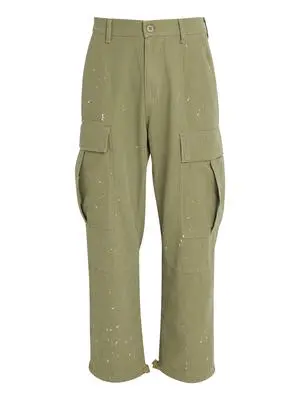 CHERRY LOS ANGELES Wide-leg Cargo Trousers - Green