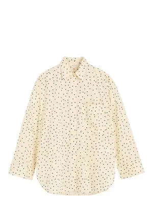 BY MALENE BIRGER Derris Voile Shirt - Creme,svart