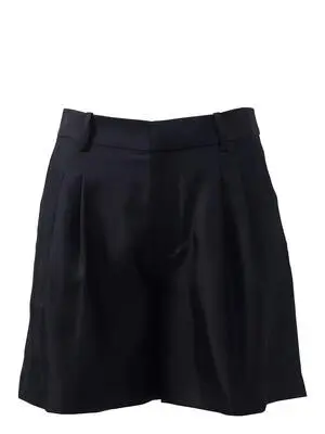 LISA YANG Wide Leg Tailored Shorts - Midnight