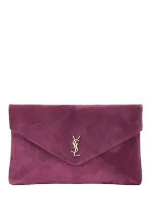 Saint Laurent Xxl Envelope Pouch - Deep Haute Red