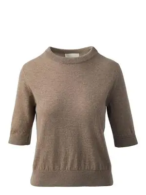 WAKAKUU London Cashmere Top - Sand