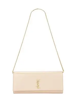 Saint Laurent Kate Clutch On Chain - Dark Beige