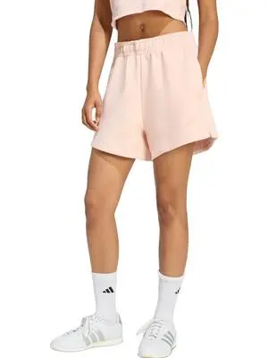 Adidas Soft Lux Loose Fit Shorts - Blush Pink