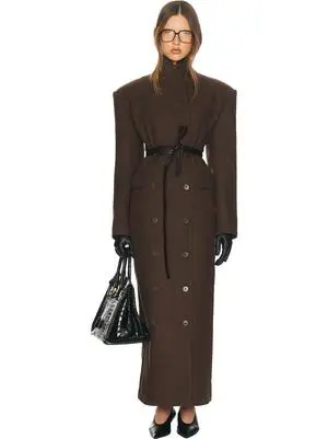 HELSA Italian Wool-Blend Extra Long Coat