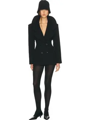 HELSA The Rampling Blazer In Thick Crepe