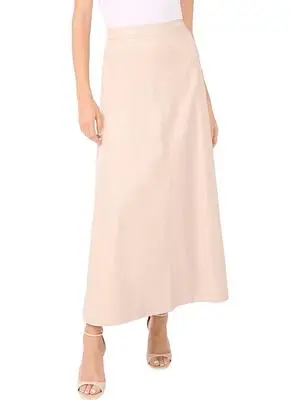 Vince Camuto Maxi Skirt With Center Front Seam - Neutral