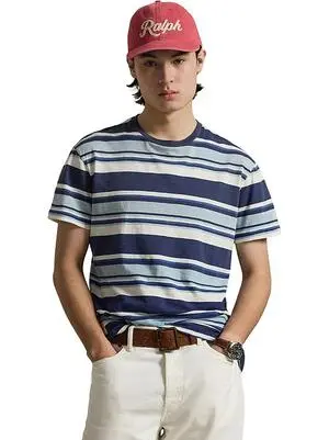 Polo Ralph Lauren Classic Fit Striped Jersey T-shirt - Blue