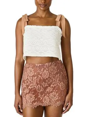 Steve Madden Georgiana Top - Light Cream