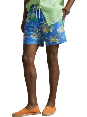 Polo Ralph Lauren Classic Traveler Swim Trunks - Blue Multi