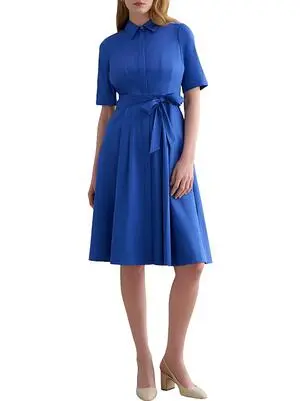 HOBBS LONDON Brigitta Shirt Dress - Midnight Navy