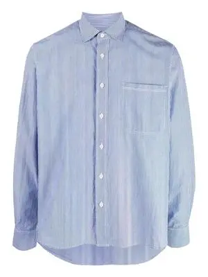 Orlebar Brown Grasmoor Long-sleeve Striped Shirt - Blue