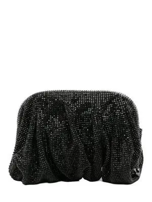 Benedetta Bruzziches Venus Rhinestoned Clutch Bag - Black