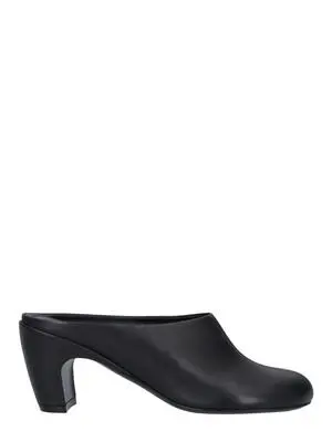 Dries Van Noten Leather Mules - Black