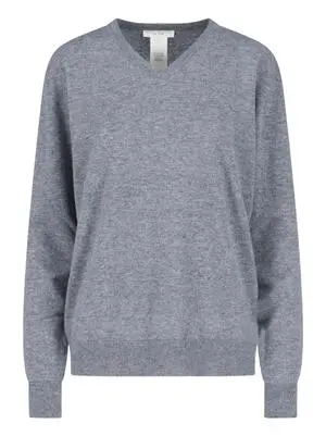 THE ROW Nian Cashmere Sweater - Gray