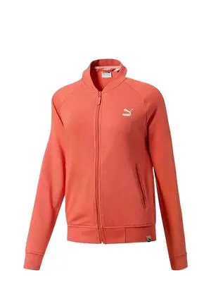 PUMA Logo-detail Zip-up Sweatshirt - Orange