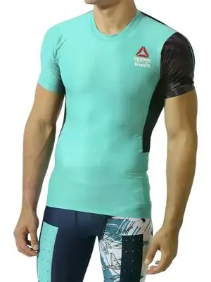 REEBOK Short-sleeve Compression T-shirt - Blue