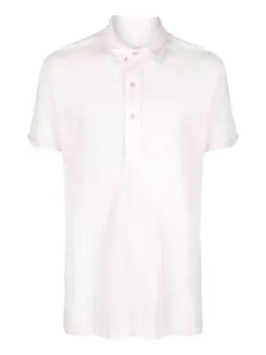 Orlebar Brown Sebastian Linen Polo Shirt - Pink