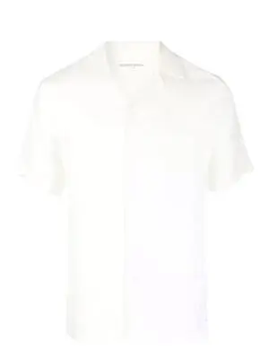 Orlebar Brown Hibbert Short-sleeve Linen Shirt - Neutrals